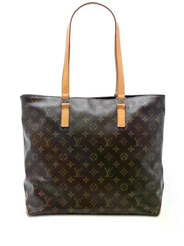 LOUIS VUITTON 2005 Monogram Cabas Mezzo Tote Bag