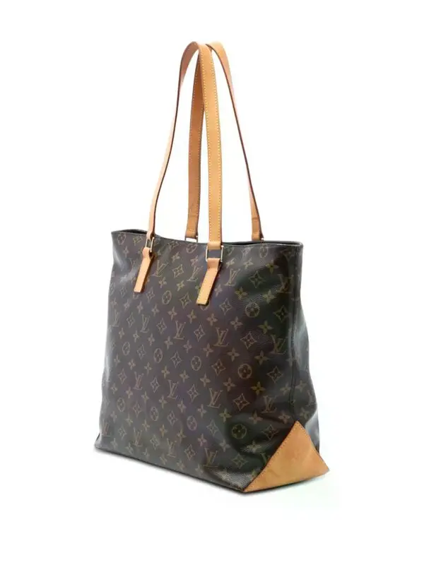 LOUIS VUITTON 2005 Monogram Cabas Mezzo Tote Bag
