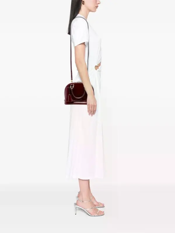 LOUIS VUITTON 2014 Monogram Vernis Alma Bb Satchel - Red