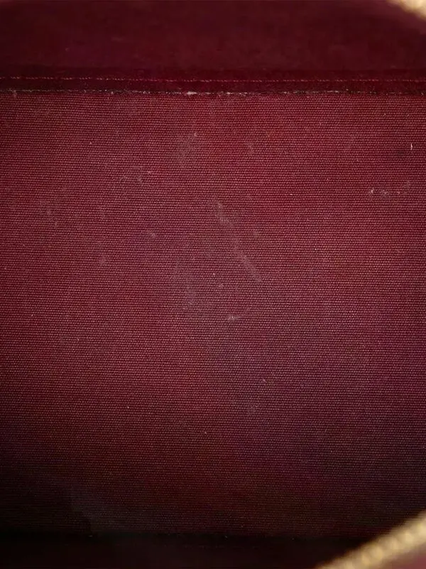 LOUIS VUITTON 2014 Monogram Vernis Alma Bb Satchel - Red
