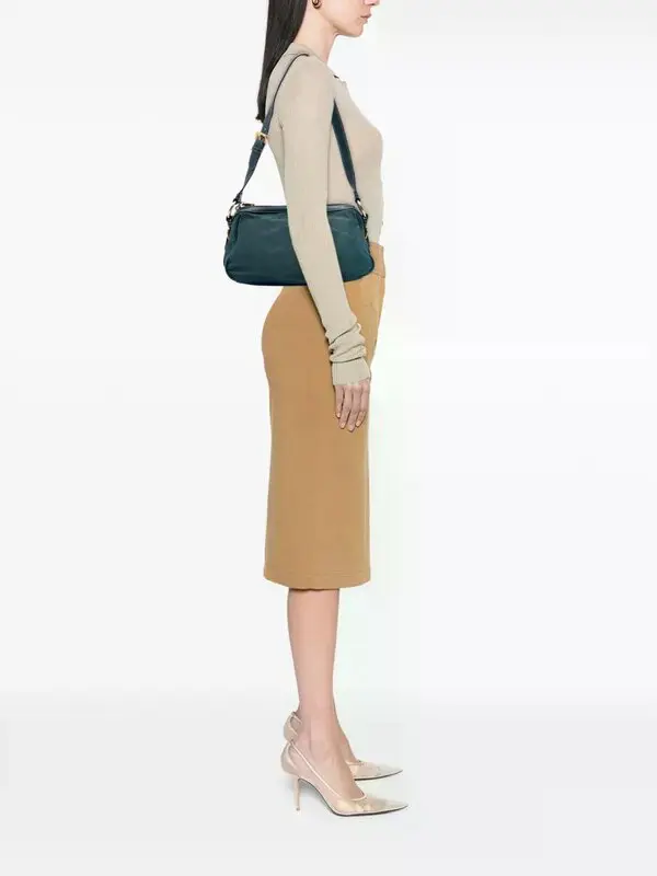 Prada Tessuto Canapa Logo Shoulder Bag - Blue