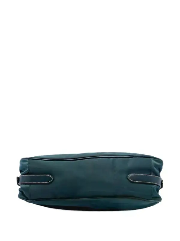 Prada Tessuto Canapa Logo Shoulder Bag - Blue