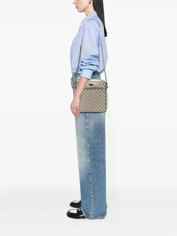 Gucci Gg Supreme Crossbody Bag - Neutrals