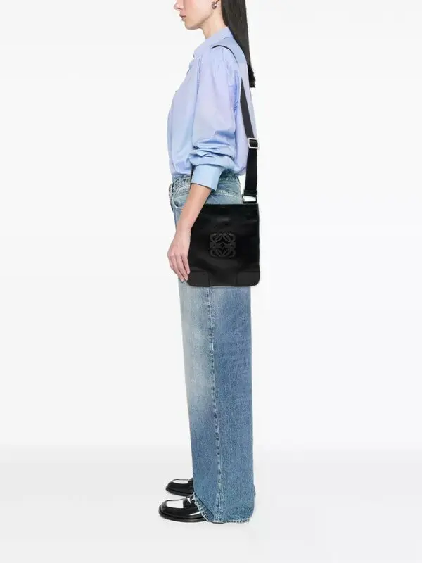 Loewe 2009 Leather Anagram Crossbody Bag