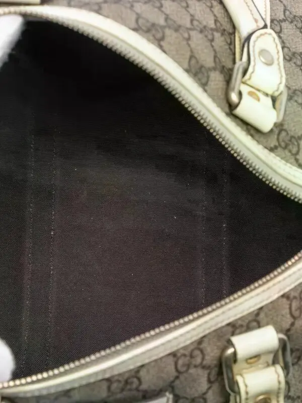 Gucci Gg Supreme Joy Boston Bag - White