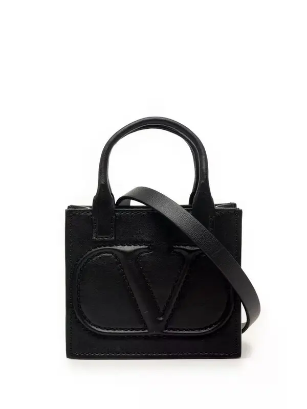Valentino Garavani Mini Leather Vlogo Walk Tote Satchel