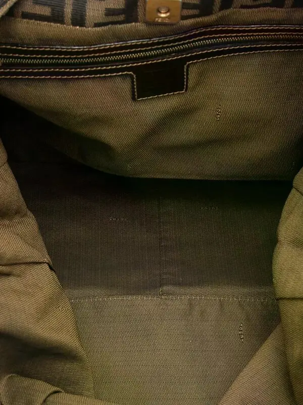 Fendi 2000-2010 Zucca Canvas Twins Tote Bag