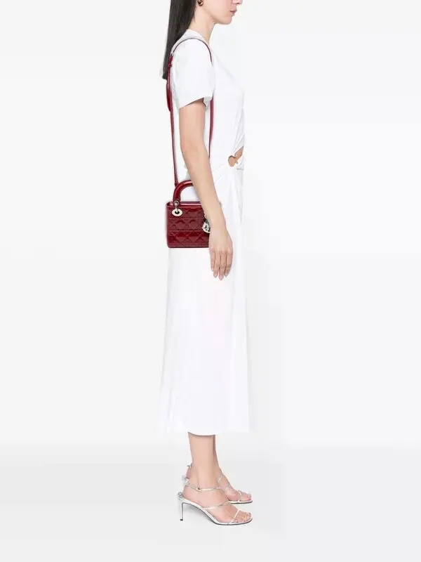 Dior 2014 Mini Lady Satchel - Red