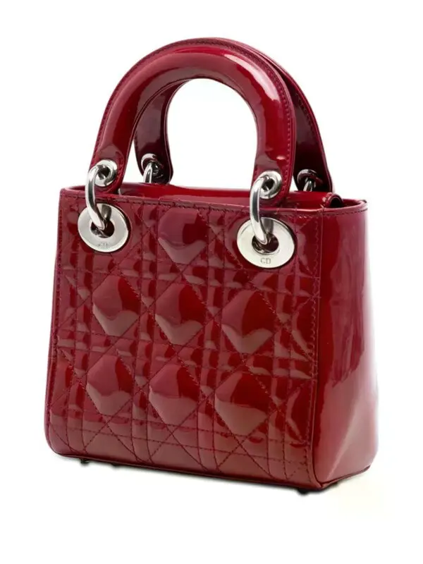 Dior 2014 Mini Lady Satchel - Red