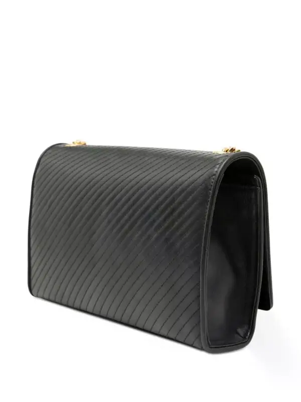 Saint Laurent 2013-2026 Medium Monogram Kate Tassel Crossbody Bag - Black