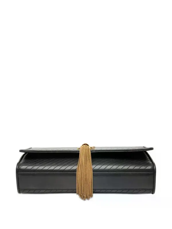 Saint Laurent 2013-2026 Medium Monogram Kate Tassel Crossbody Bag - Black