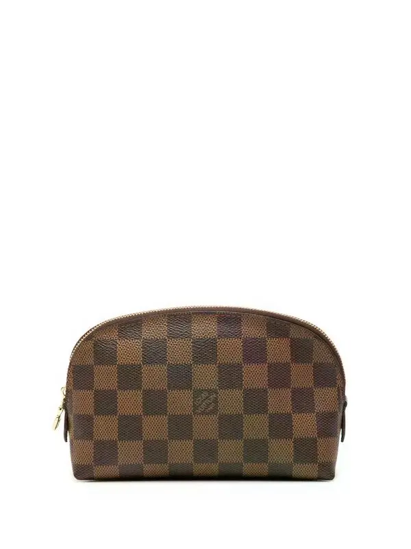 LOUIS VUITTON 2004 Damier Ebene Cosmetic Pouch - Brown