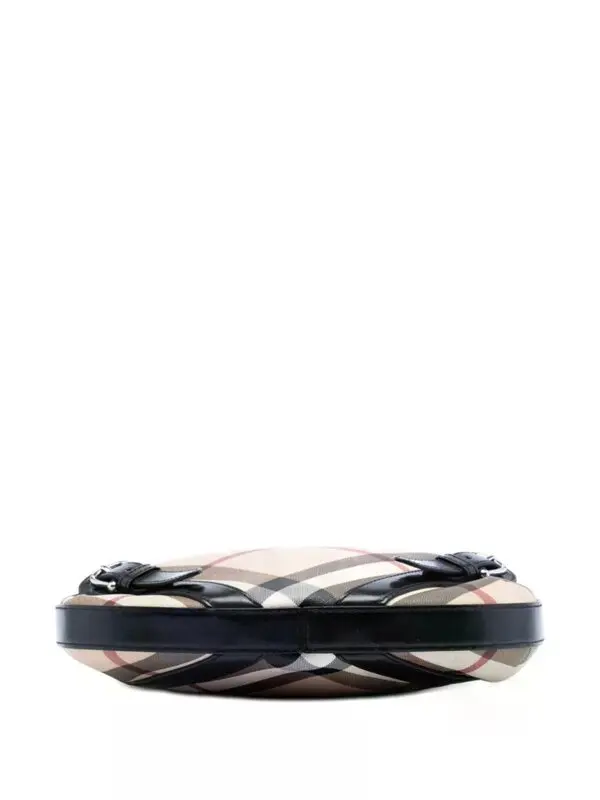 Burberry Supernova Check Coated Canvas Larkin Hobo Bag - Neutrals