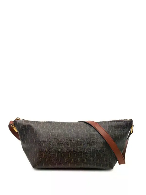 Saint Laurent Le Monogramme Coated Canvas Shoulder Bag - Brown