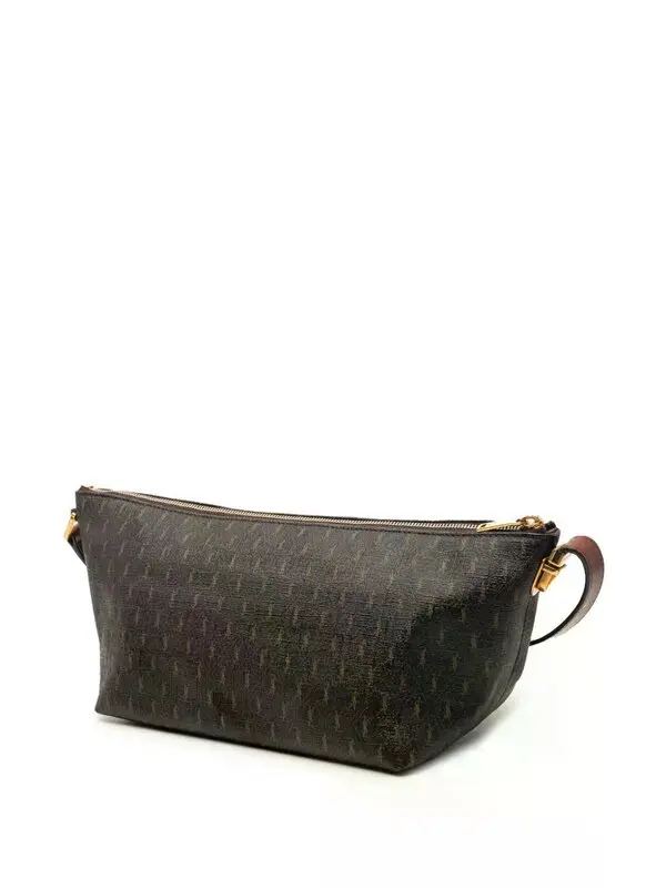 Saint Laurent Le Monogramme Coated Canvas Shoulder Bag - Brown