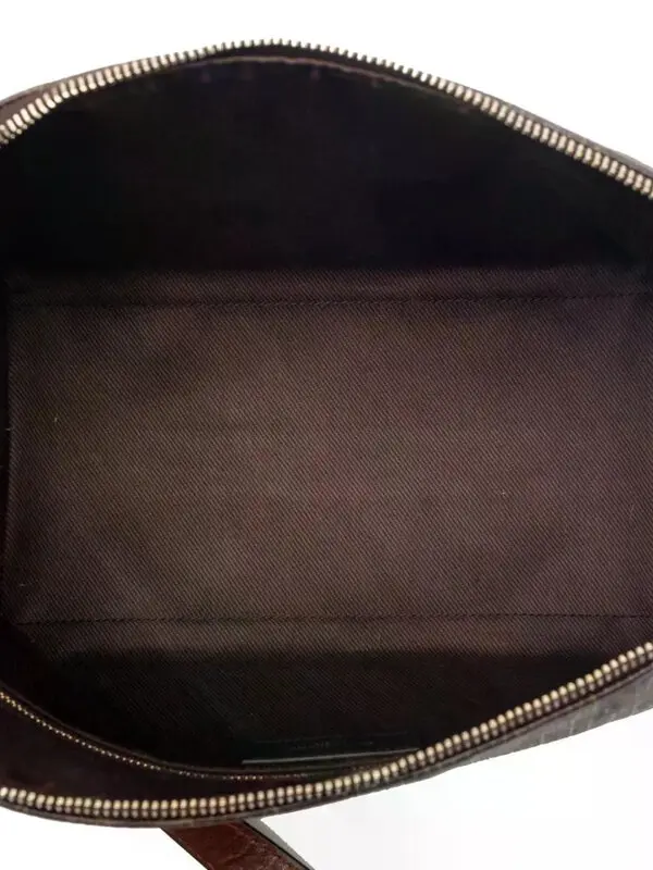 Saint Laurent Le Monogramme Coated Canvas Shoulder Bag - Brown