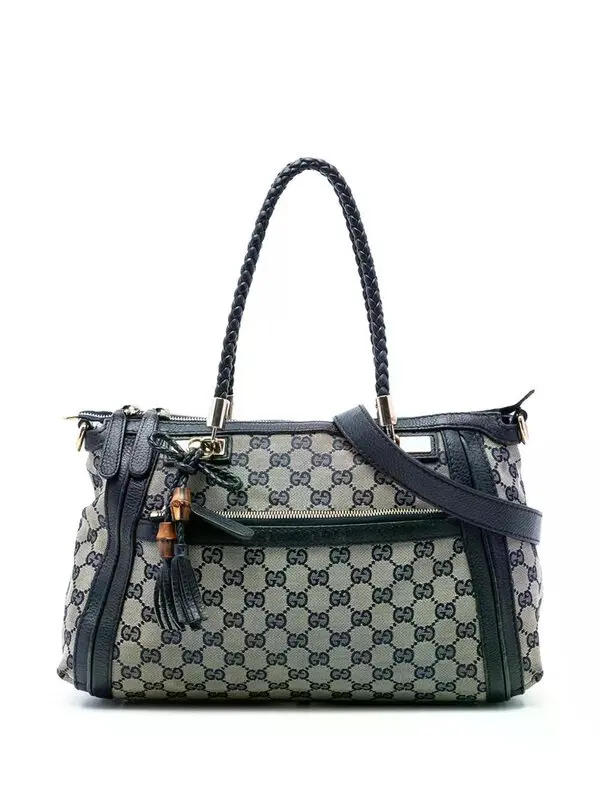 Gucci Gg Canvas Bella Satchel - Neutrals