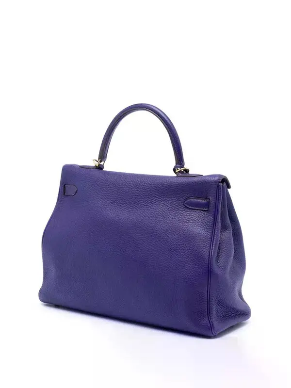 Hermès 2011 Togo Kelly Ii Retourne 35 Satchel - Purple