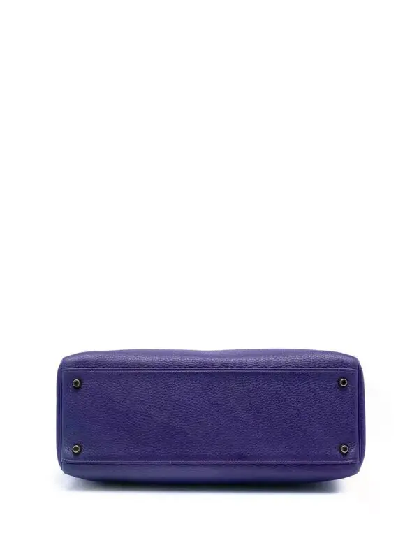 Hermès 2011 Togo Kelly Ii Retourne 35 Satchel - Purple