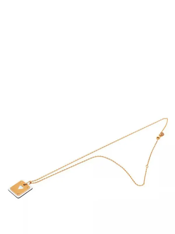 Hermès As De Coeur Pendant Necklace - Pink