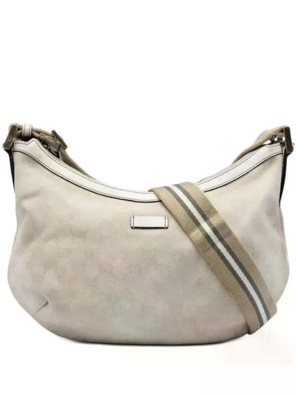 Gucci Gg Canvas Web Crossbody Bag - Neutrals