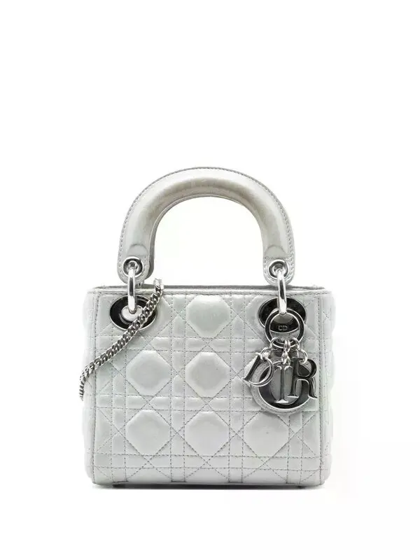 Dior 2016 Mini Lambskin Cannage Lady Satchel