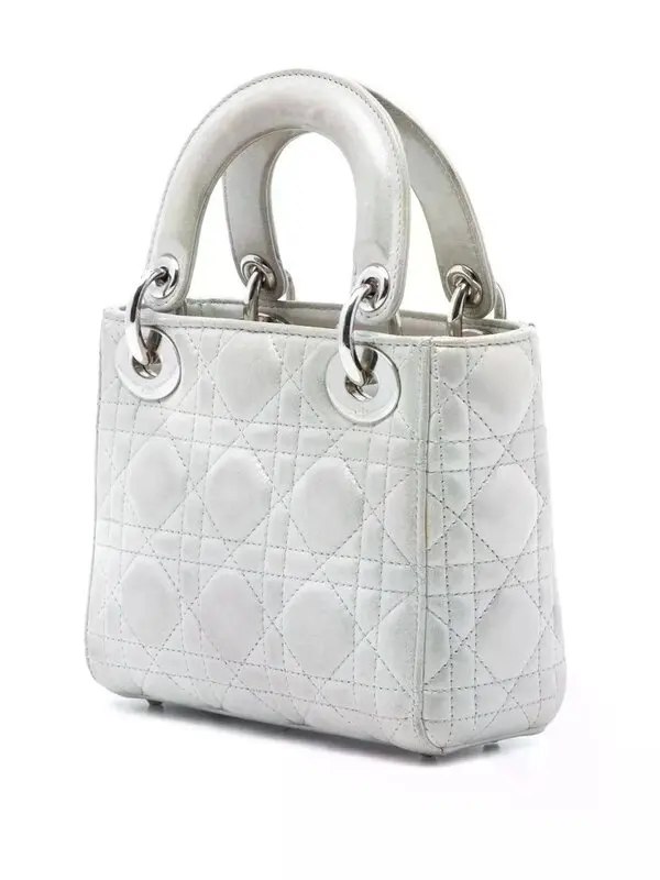 Dior 2016 Mini Lambskin Cannage Lady Satchel