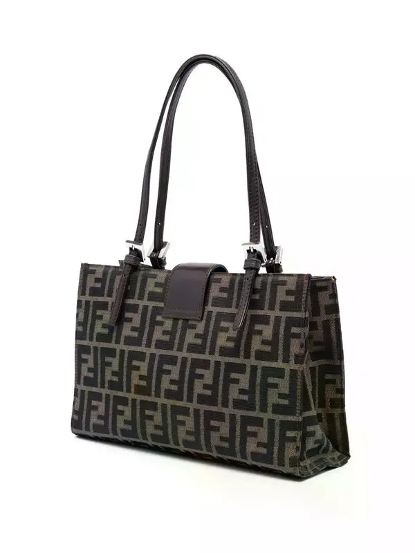 Fendi 2000-2010 Zucca Canvas Shoulder Bag