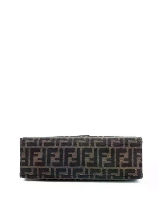 Fendi 2000-2010 Zucca Canvas Shoulder Bag