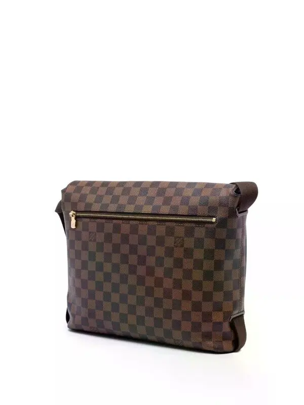 LOUIS VUITTON Damier Ebene Brooklyn Mm Crossbody Bag - Brown
