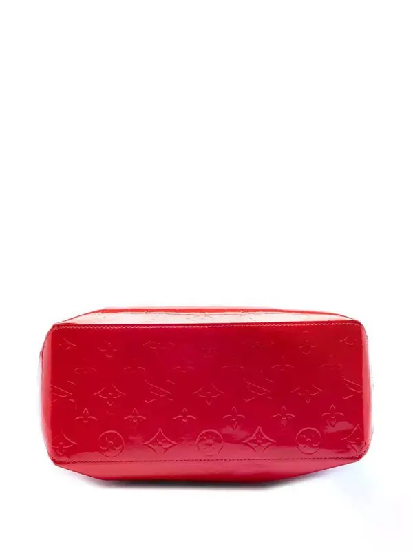 LOUIS VUITTON 2001 Monogram Vernis Reade Mm Tote Bag - Red