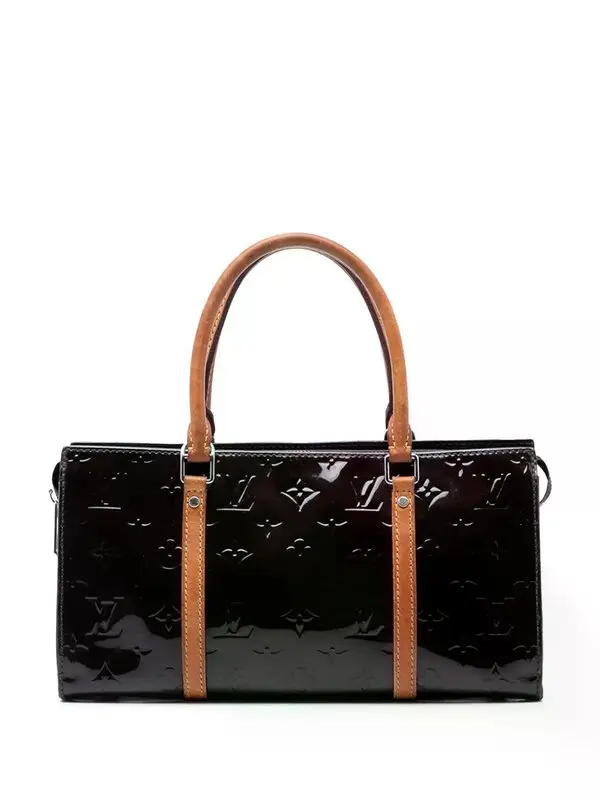 LOUIS VUITTON 2018 Monogram Vernis Neo Triangle Satchel