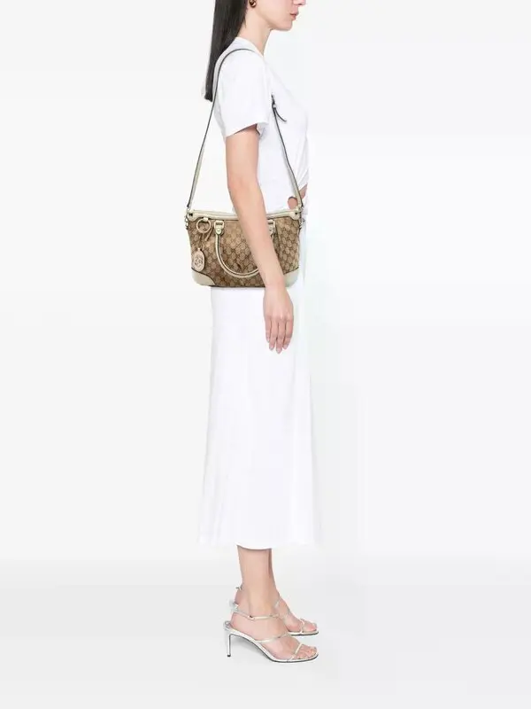 Gucci Gg Canvas Sukey Satchel - Neutrals