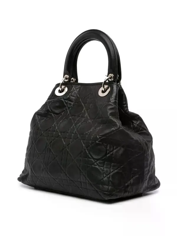 Dior 2008 Lambskin Cannage Soft Lady Tote Bag
