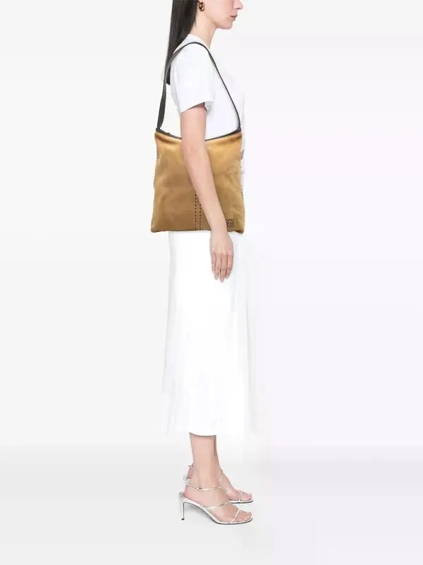 Loewe Anagram Suede Shoulder Bag
