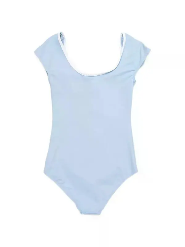 Gimaguas Eyelet-embellished Swimsuit - Blue