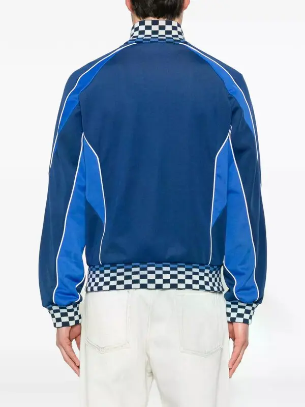 Casablanca Cyber Tricot Checkerboard-trim Jacket