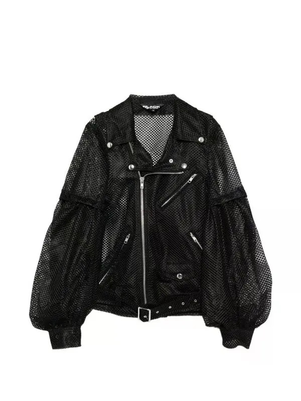 Comme Des Garçons Mesh-panelled Puff-sleeve Jacket