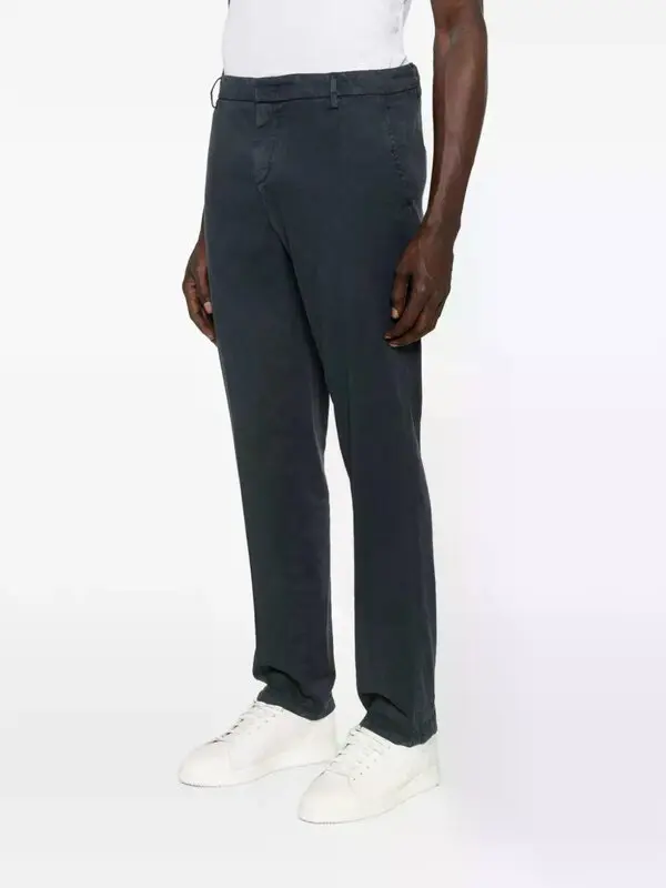 DONDUP Logo-plaque Trousers - Blue
