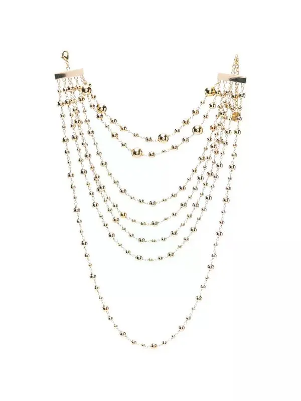 SILVIA GNECCHI Solange Beaded Multi-strand Necklace - Gold