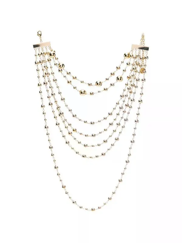 SILVIA GNECCHI Solange Beaded Necklace - Gold