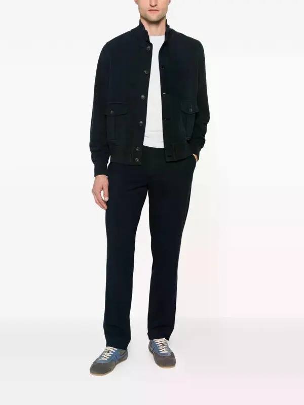 CIRCOLO 1901 Button-up High-neck Jacket - Blue