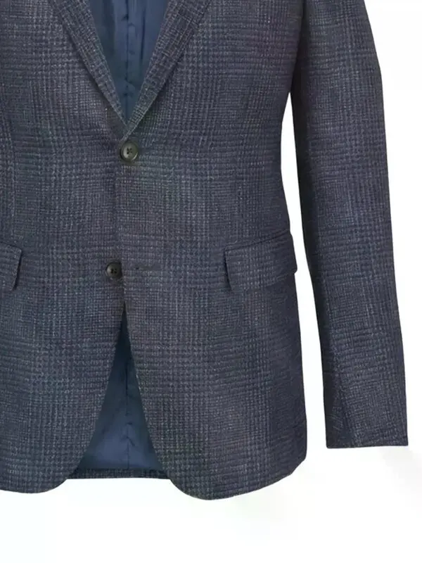 Zegna Textured Blazer - Blue