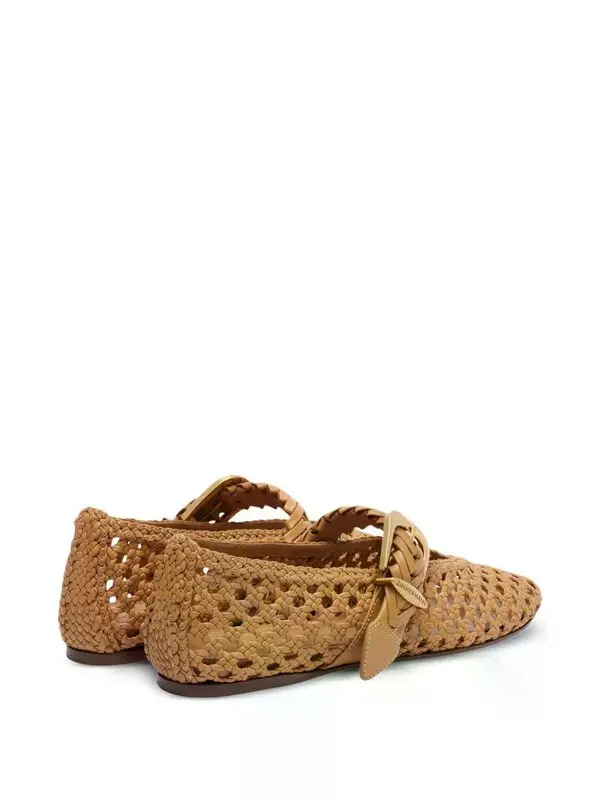 Zimmermann Alchemy Woven Flat Pumps - Brown