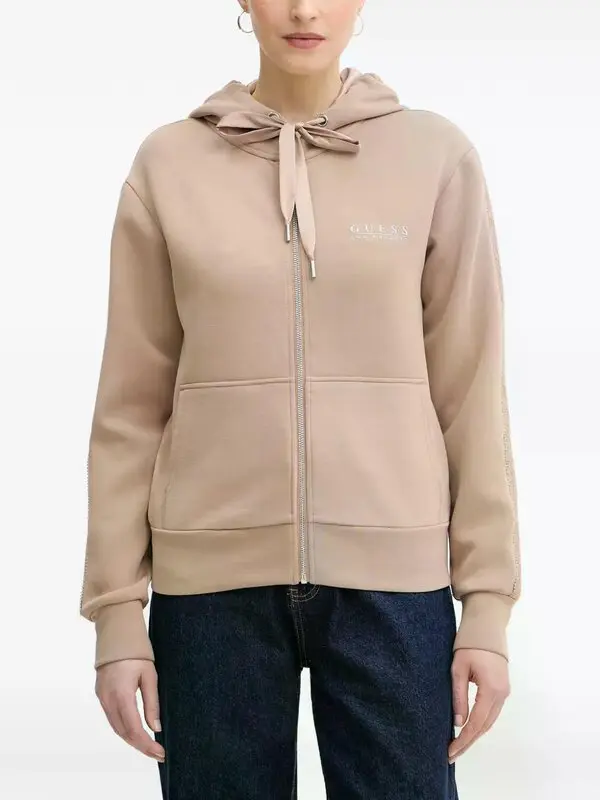 Guess Zip-up Hoodie - Neutrals