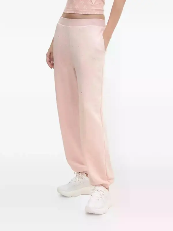 Guess Elasticated-waistband Track Pants - Pink