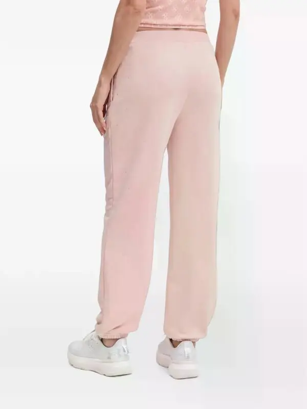 Guess Elasticated-waistband Track Pants - Pink