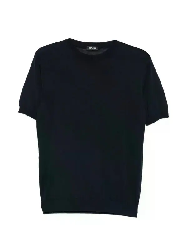 CENERE GB Crew-neck T-shirt - Blue