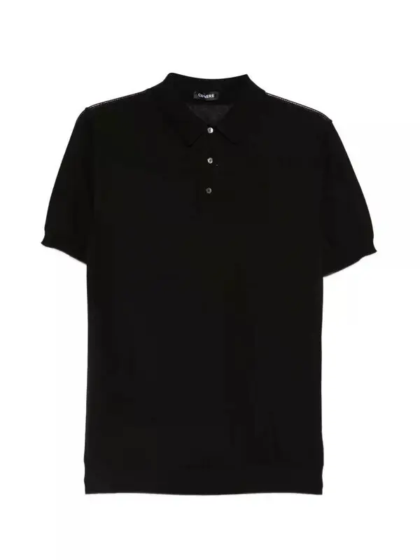 CENERE GB Short-sleeve Polo Shirt - Black