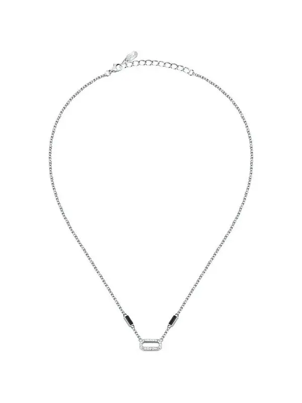 Karl Lagerfeld Chain-link Pendant Necklace - Silver